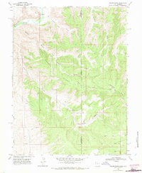 1968 Map of Weaver Ridge, Uintah County, UT — High-Res | Pastmaps